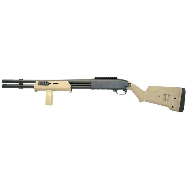 Mp style 870 shotgun (tan) – Extreme Airsoft