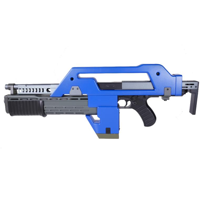 Snow wolf alien pulse rifle aeg electric airsoft rifle TWO TONE BLUE ...