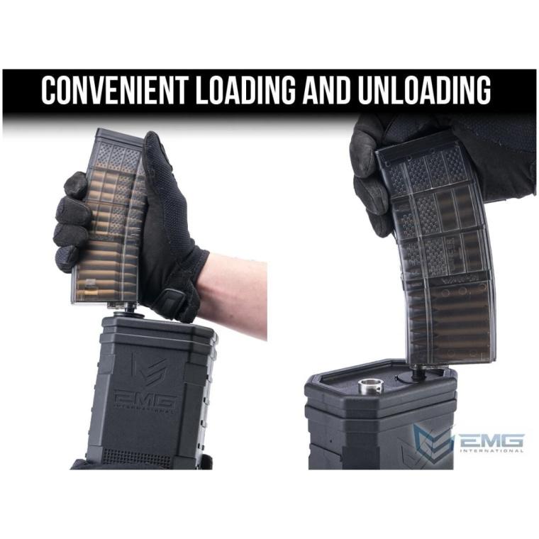 EMG “Autobot” 1400rd LiPo-Powered Automatic Electric BB Loader – Black ...